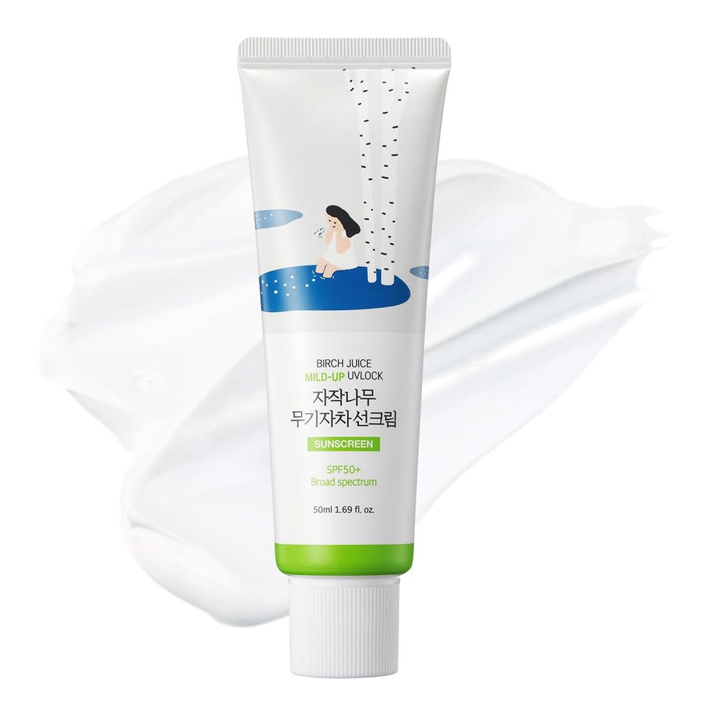 ROUND LAB Birch Mild-Up Sunscreen UVLock SPF 50+ Broad Spectrum (50ml/